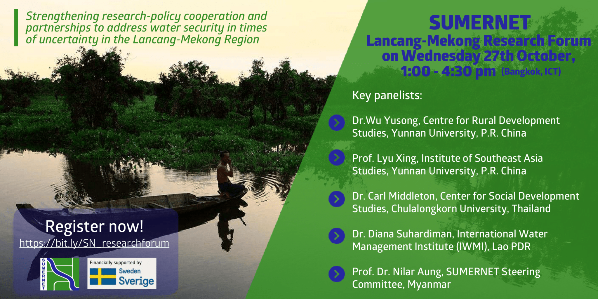 SUMERNET: Lancang-Mekong Research Forum - Open Development Mekong